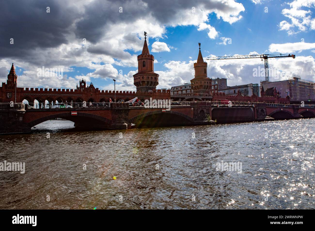 September 2022 - Oberbaum Bridge in the capital of Germany double-deck ...