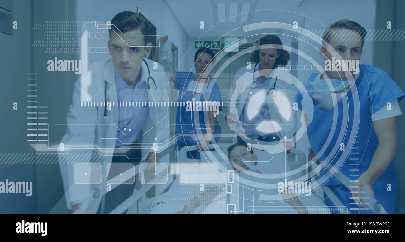 Image of scope scanning and data processing over diverse doctors and ...