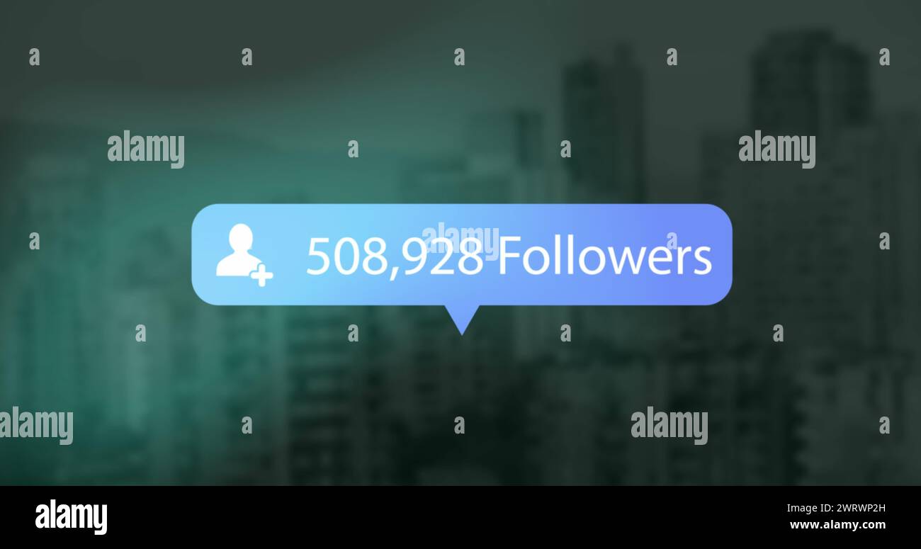 The number of social media followers is increasing Stock Photo - Alamy