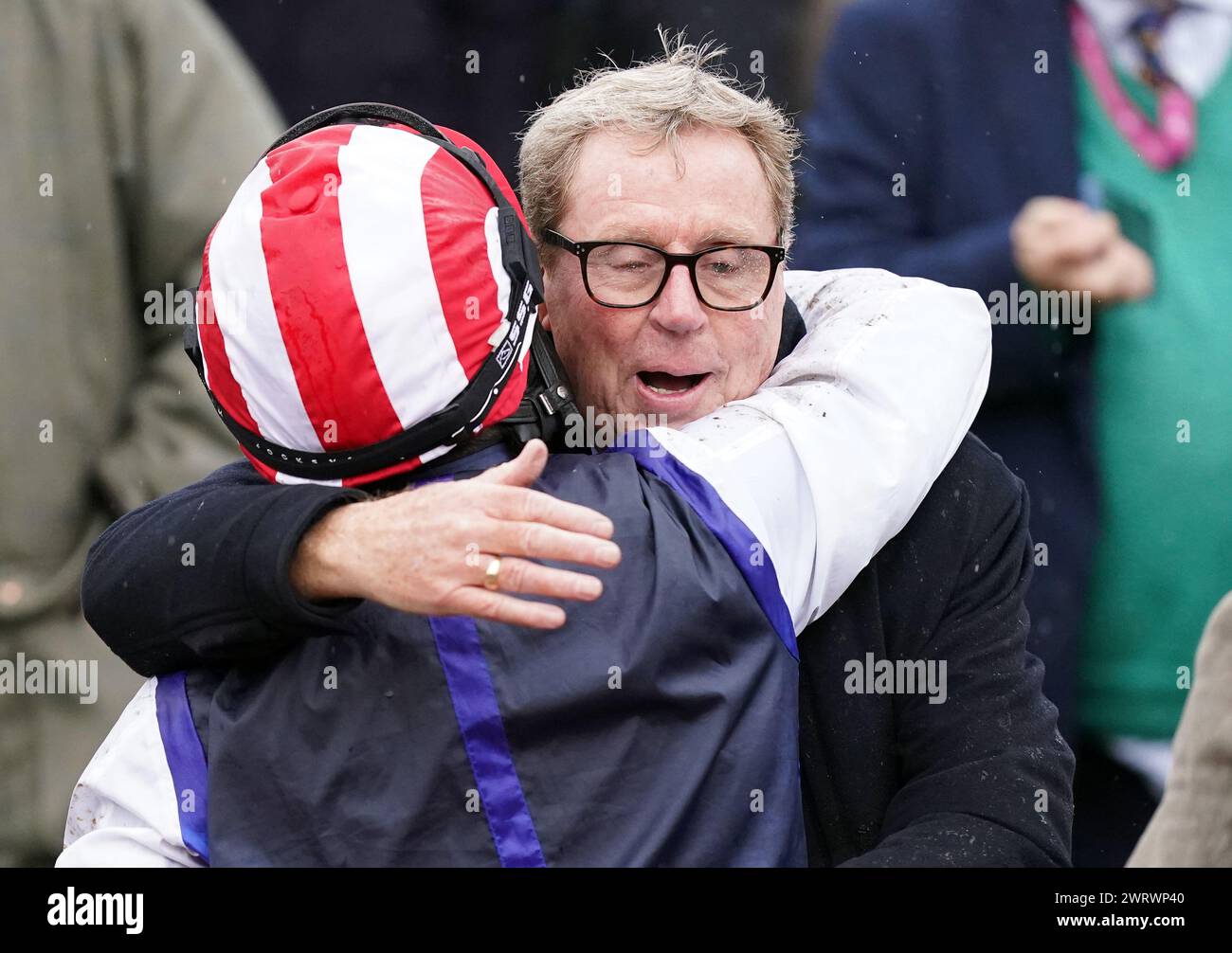 Harry Redknapp, owner of Shakem Up'arry, after winning the TrustATrader ...