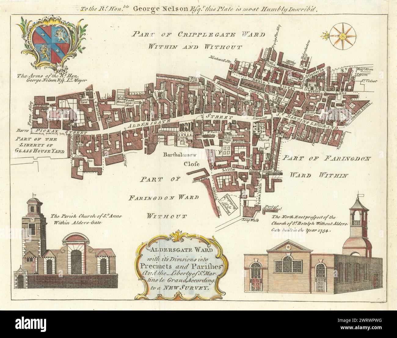 Aldersgate Ward. City of London. Barbican St Martin's-le-Grand. BOWEN ...