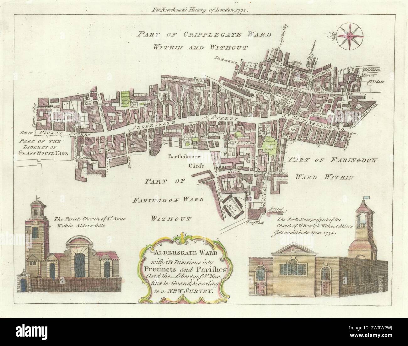 Aldersgate Ward. City of London. Barbican St Martin's-le-Grand. BOWEN ...