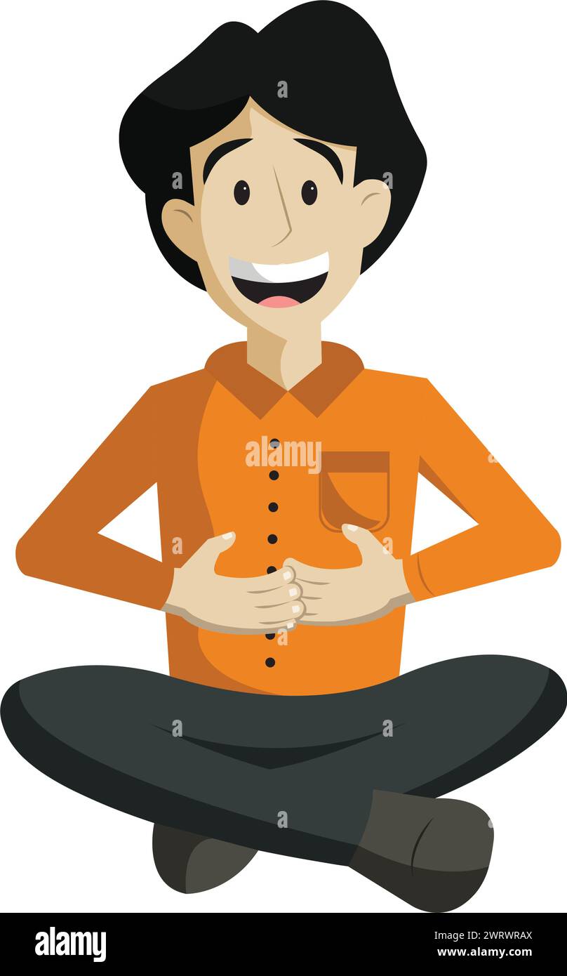 Happy male character Vector Stock Vector Image & Art - Alamy