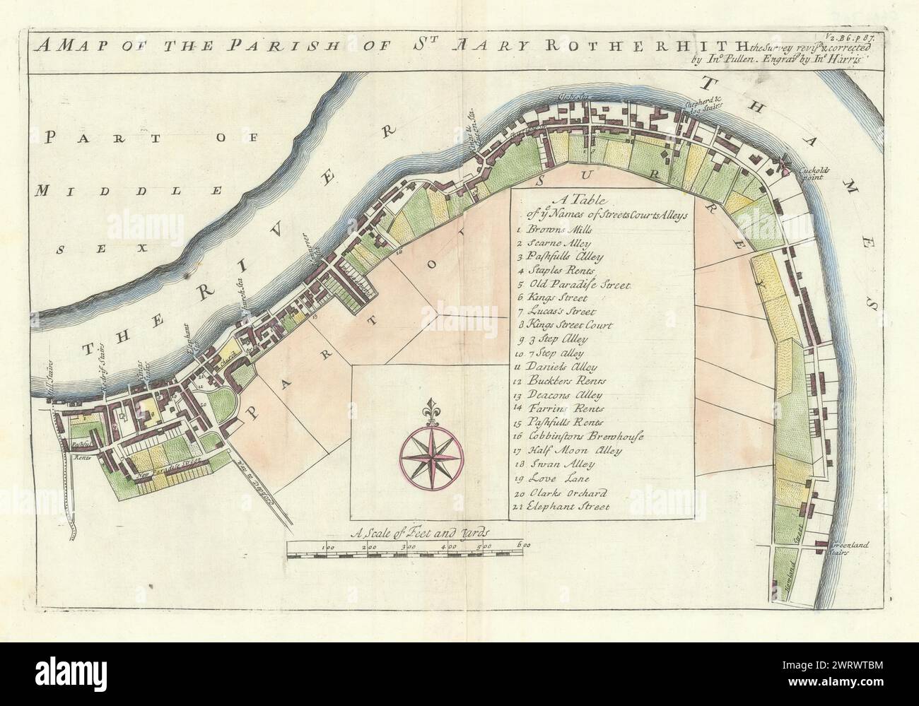 ROTHERHITHE. ''The Parish of St Mary Rotherhith'. STOW/STRYPE 1720 old ...