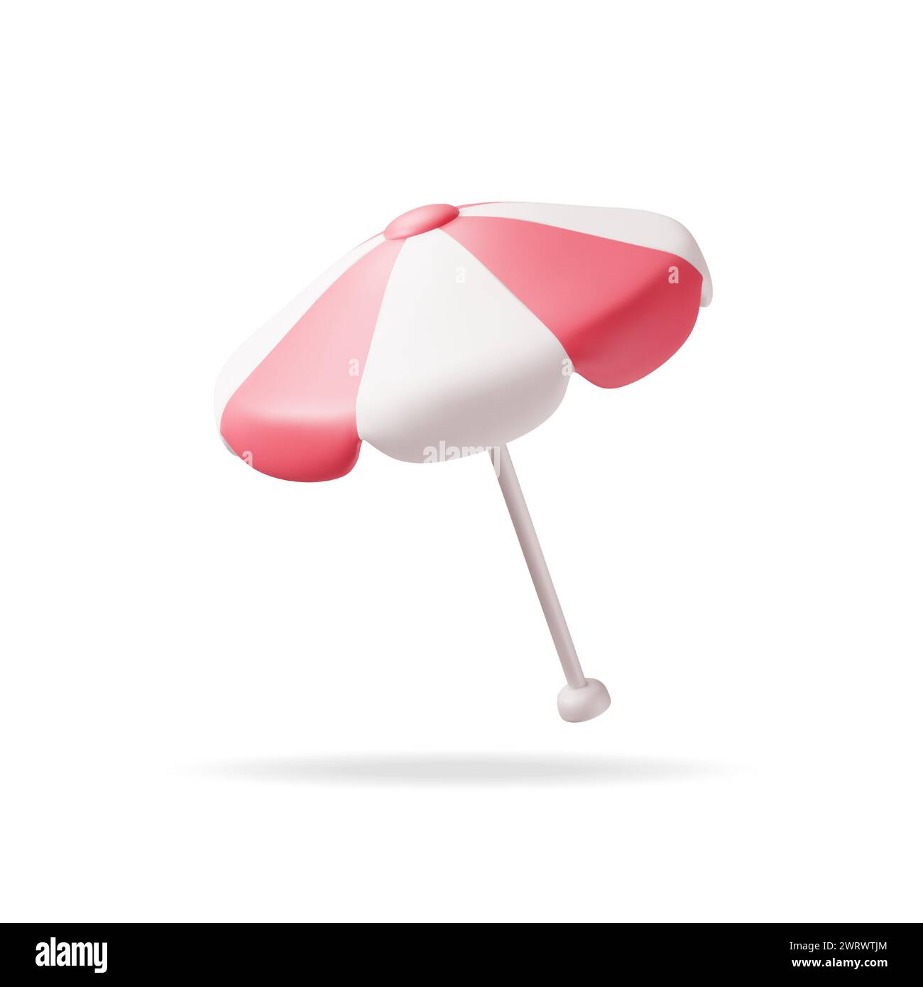 3d Red Beach Umbrella Stock Vector Image & Art - Alamy