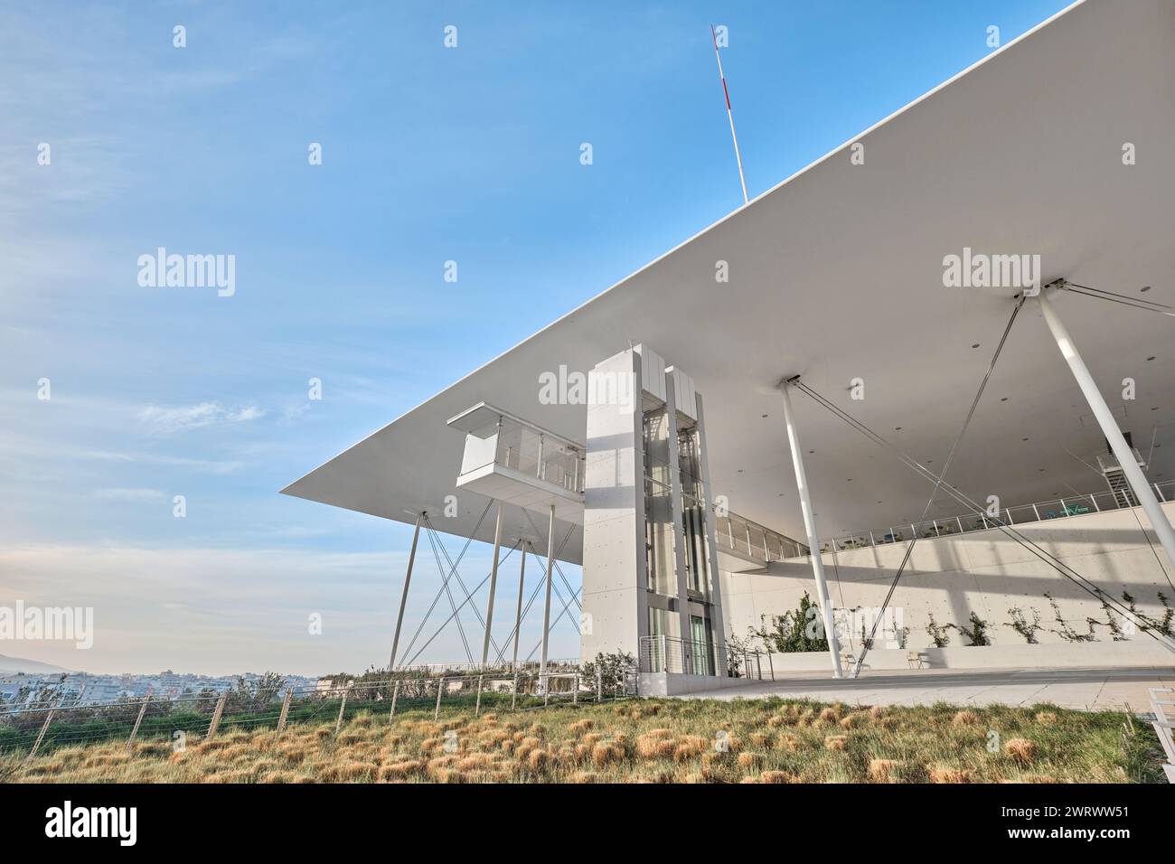 Athens, Greece - March 03, 2024: Architectural details of Stavros ...