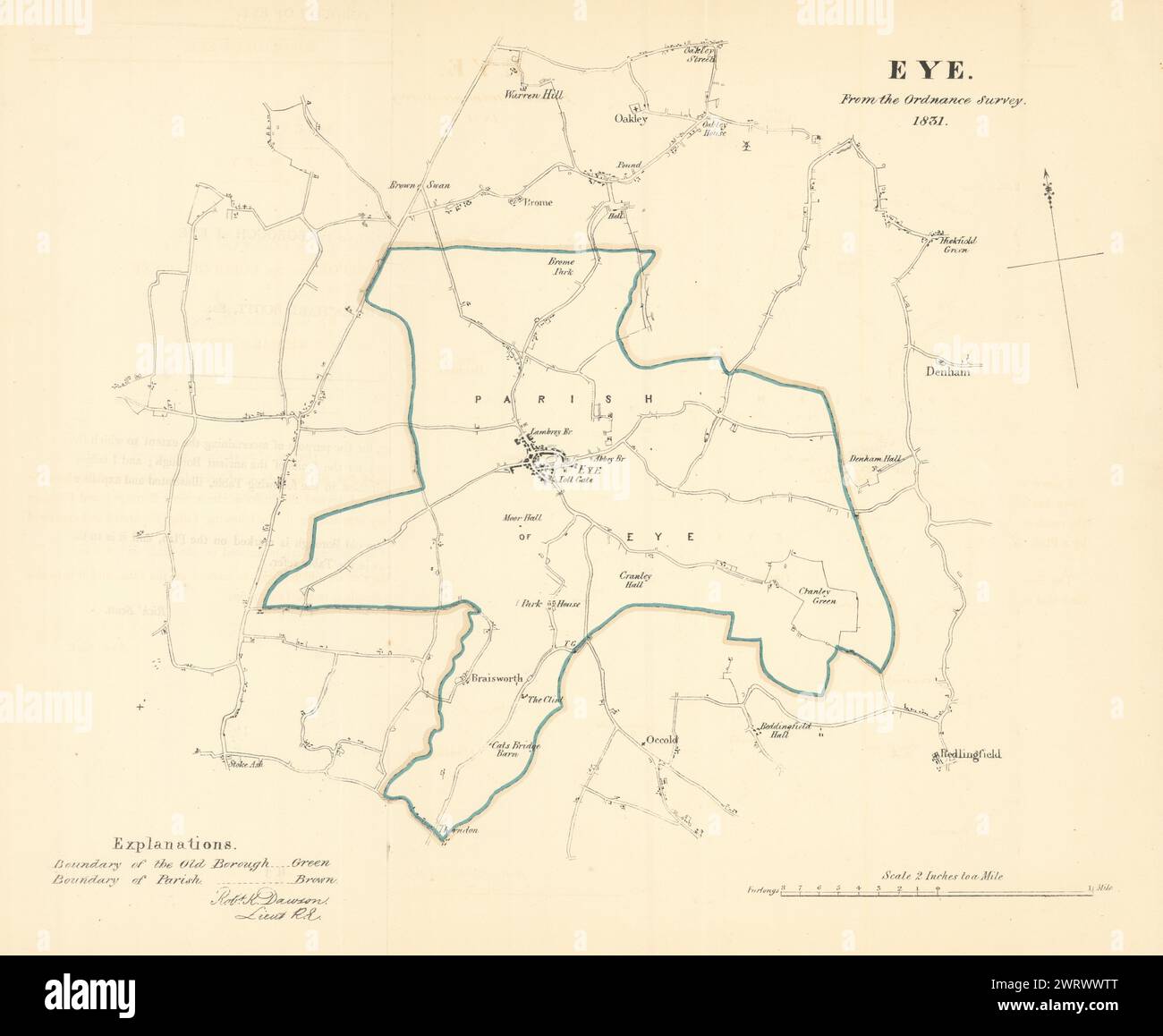 EYE town/borough plan. BOUNDARY REVIEW. Oakley Occold. Suffolk. DAWSON ...