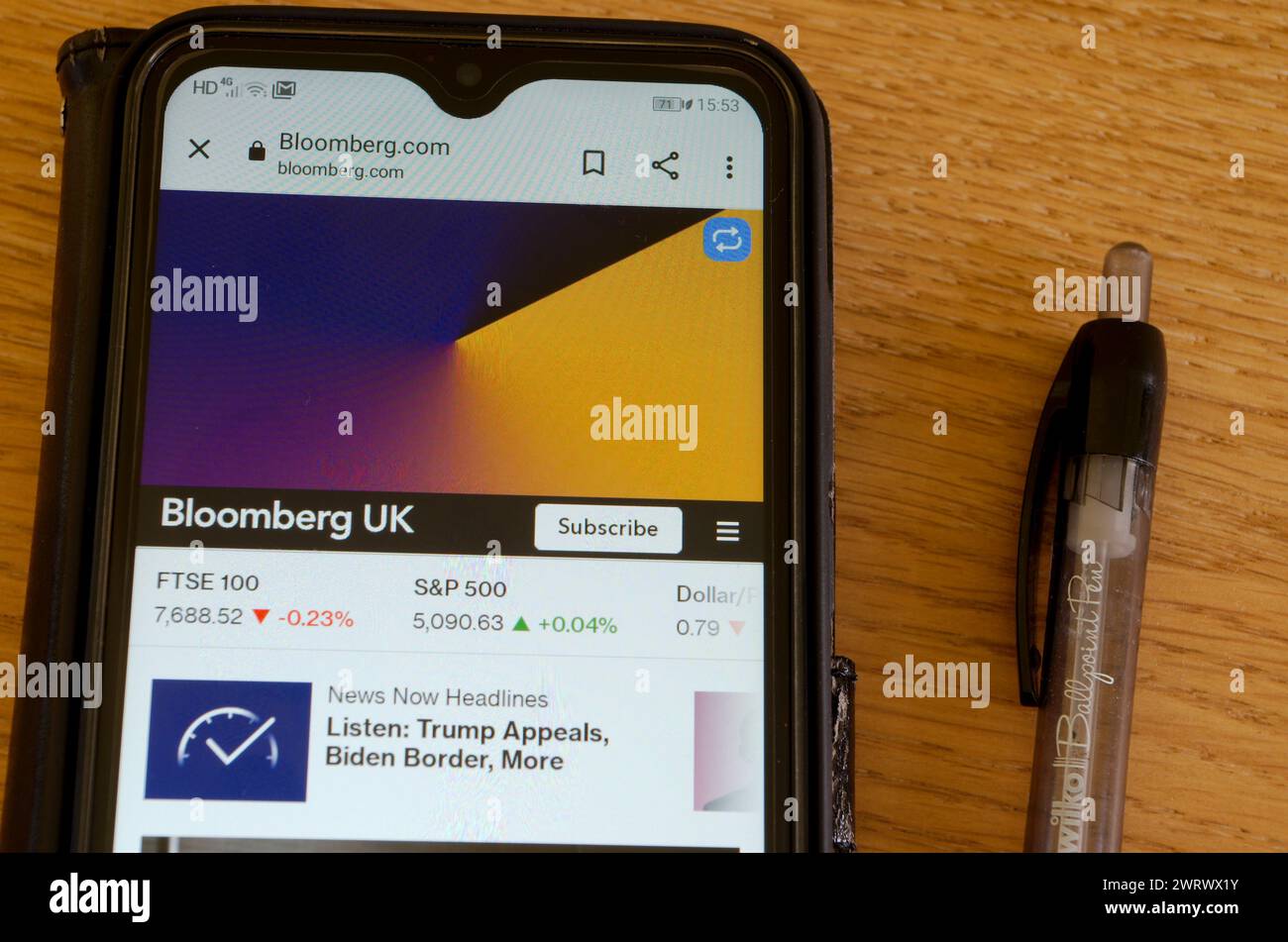 Blommberg homepage hi-res stock photography and images - Alamy