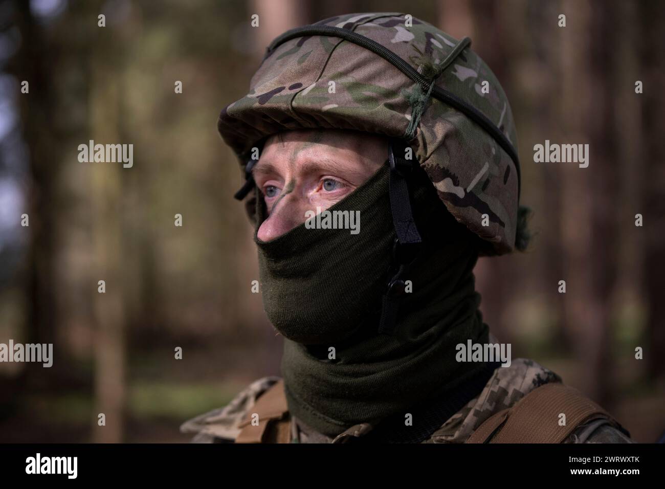 Yurii is one of the Ukrainian recruits being trained by Danish ...