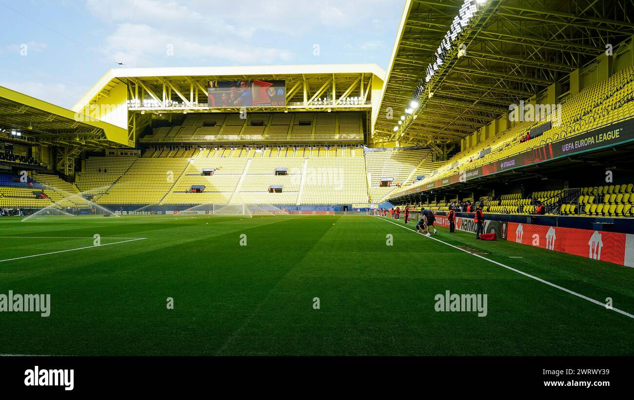 Villarreal, Spain. 14th Mar, 2024. La Ceramica Stadium during the UEFA ...