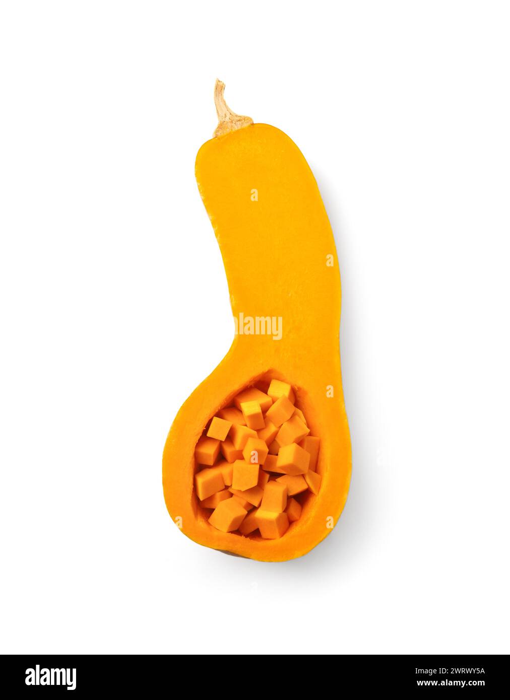 Yellow pumpkin in shape Cut Out Stock Images & Pictures - Alamy