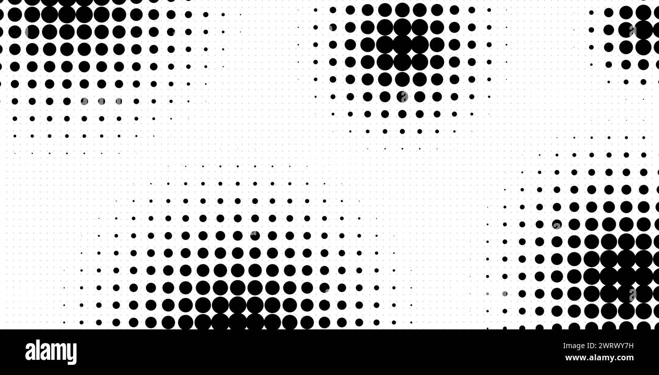 Halftone gradient background. Grunge halftone background. Monochrome ...