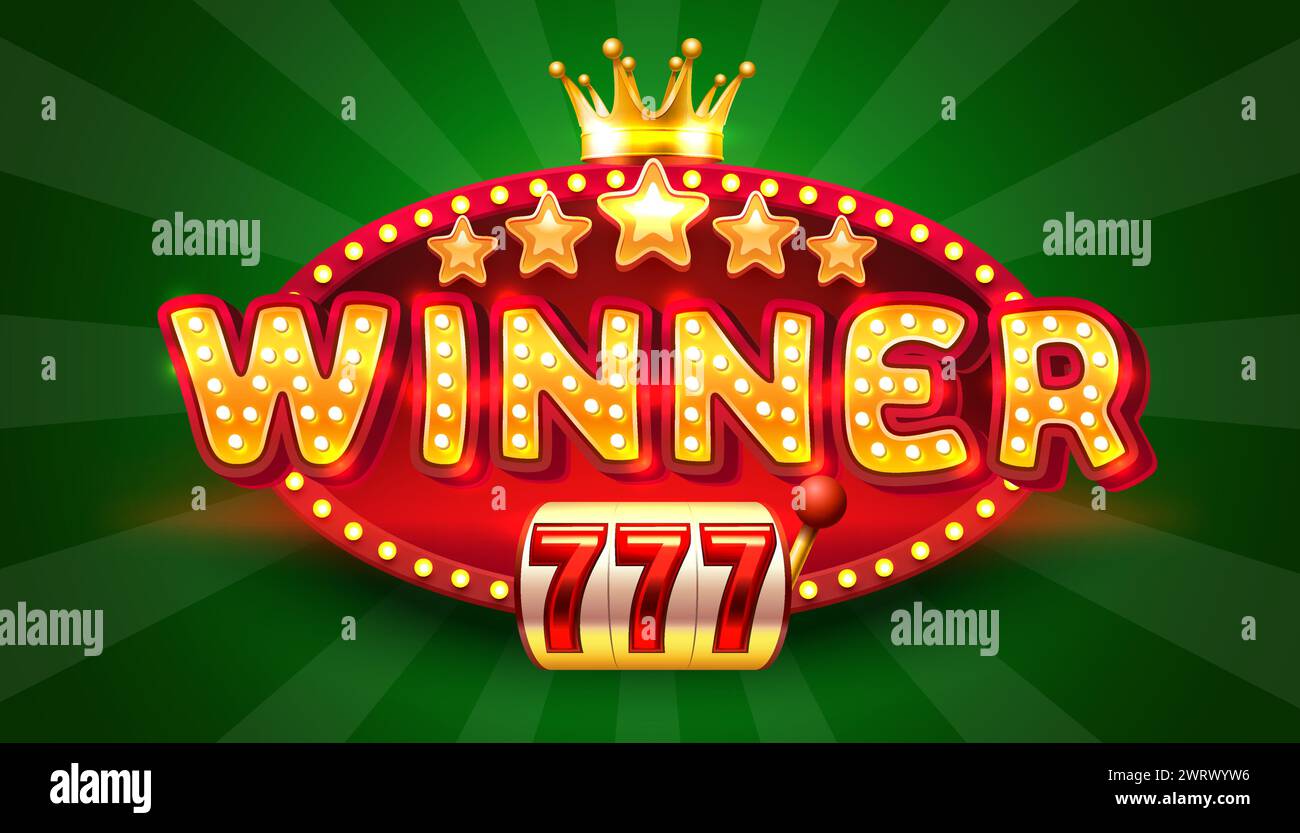 Night vegas vector winner frame hi-res stock photography and images - Alamy