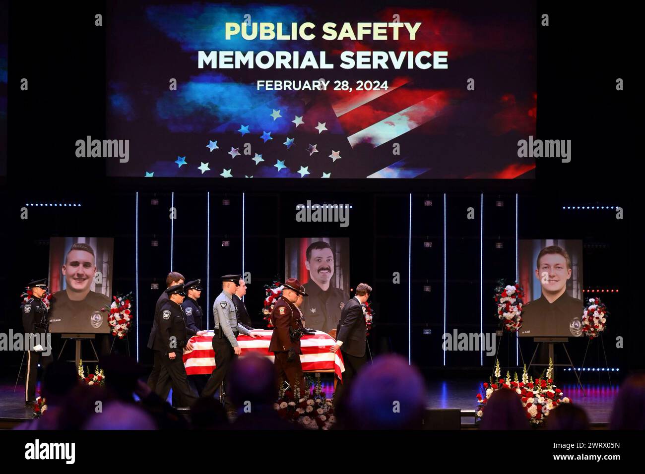 FILE - The caskets representing the fallen are brought into the ...