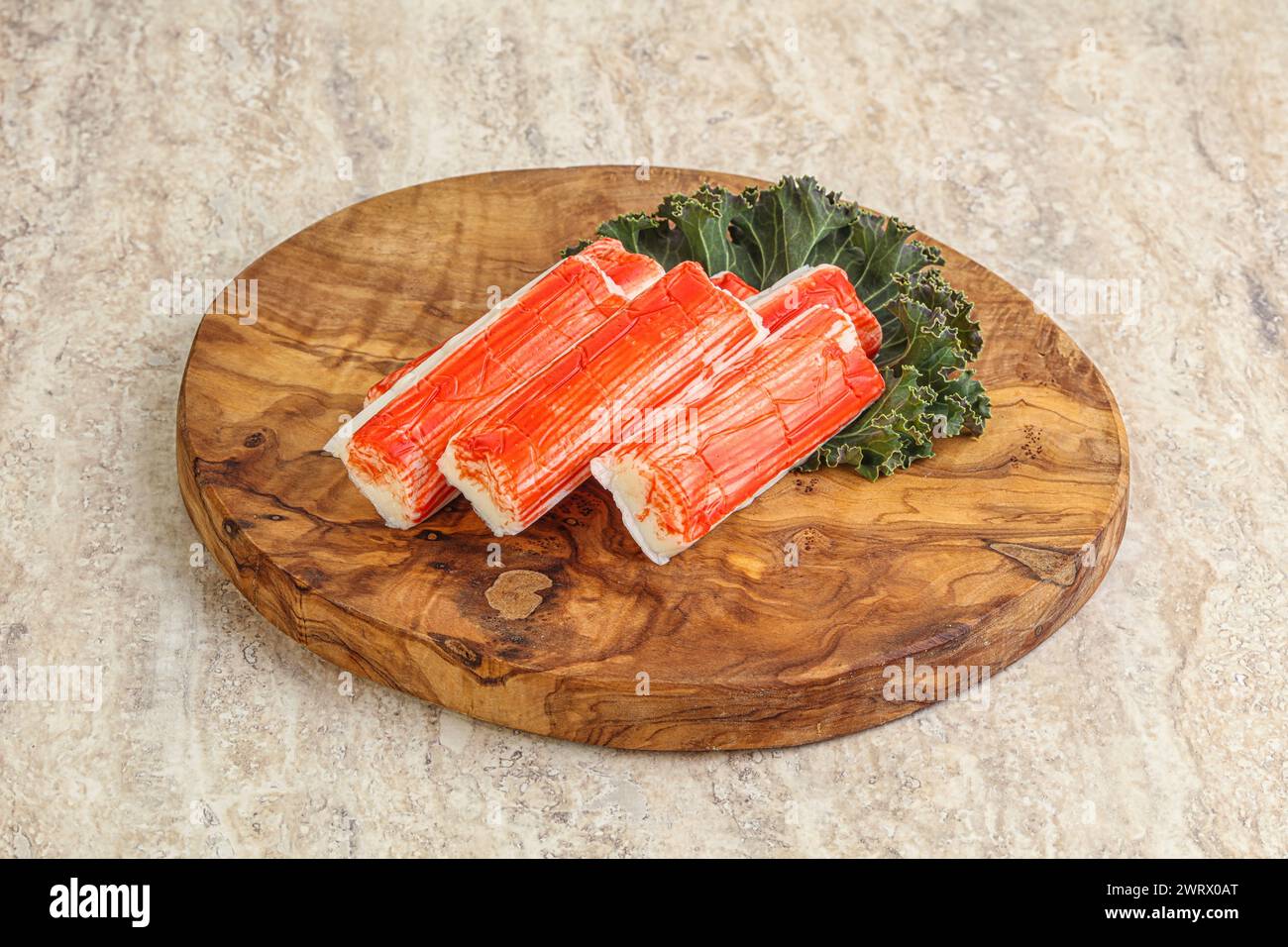 Crab stick fish surimi snack appetizer Stock Photo - Alamy