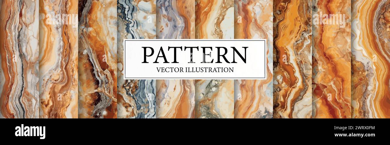 Set of 10 pcs. colorful bright marble textures, background patterns ...