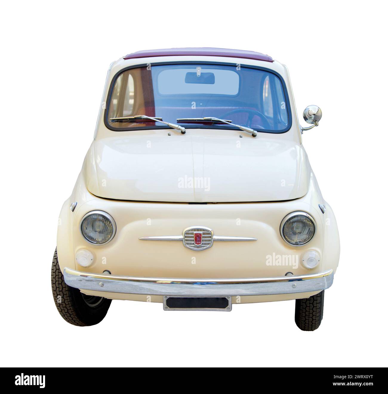 Florence, Italy - January 12, 2012: Classic Ceam coloured Fiat 500 ...