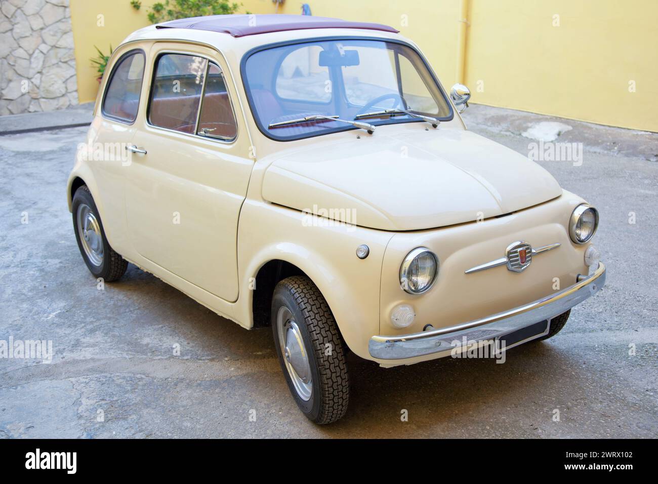 Florence, Italy - January 12, 2012: Fiat 500 was one of the most ...
