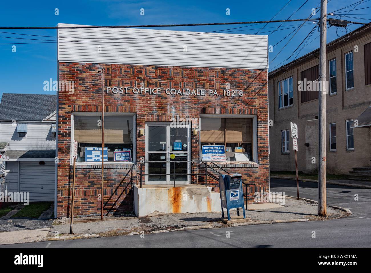 Post Office in Coaldale Pennsylvania USA Stock Photo - Alamy