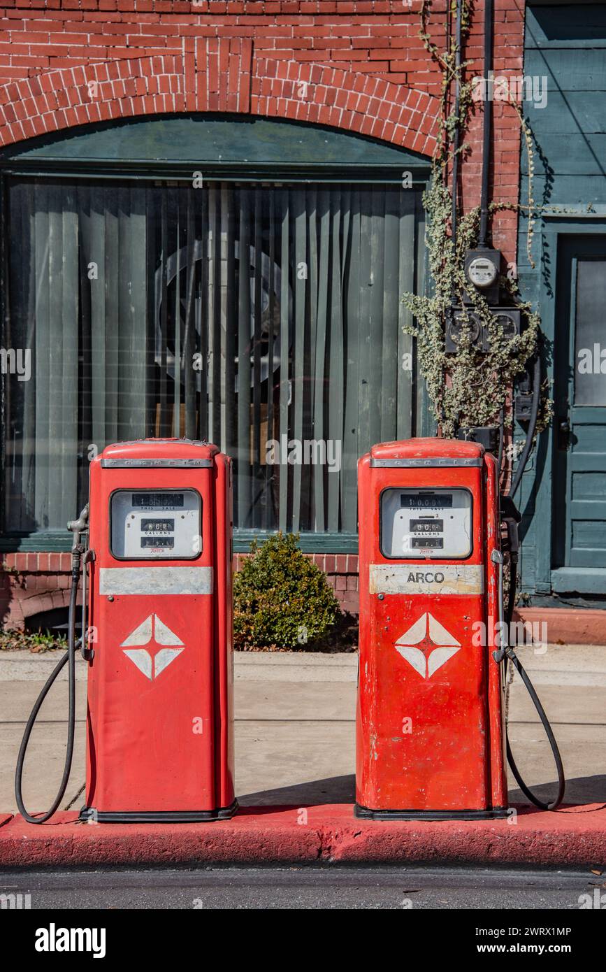 Vintage Fuel Pumps, Coaldale Pennsylvania USA Stock Photo - Alamy