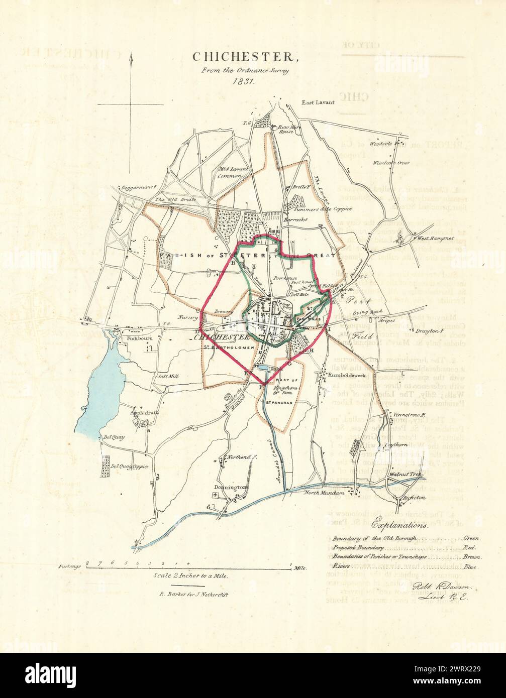 Fishbourne map hi-res stock photography and images - Alamy