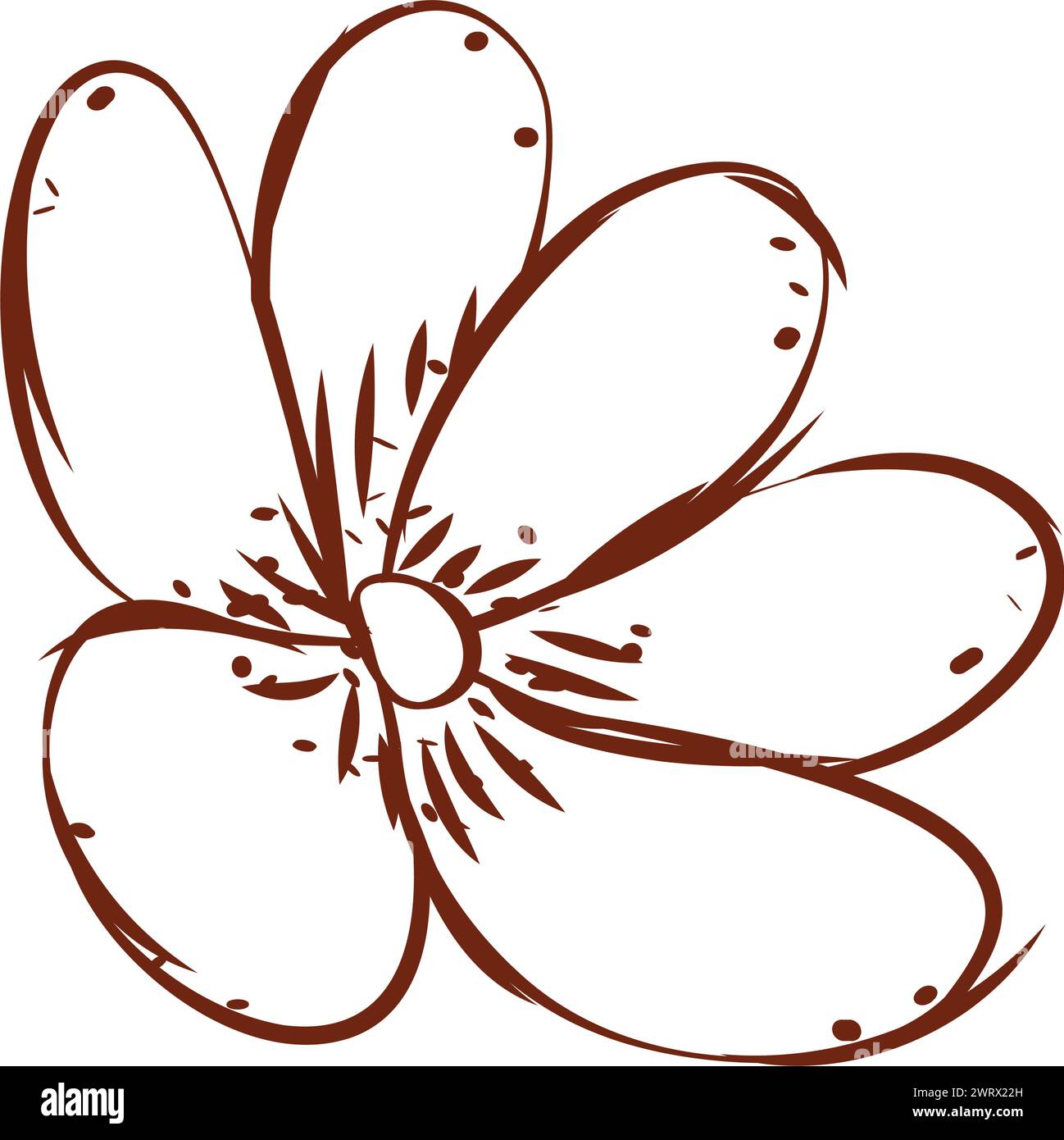 Flower sketch icon Sprimg season Vector Stock Vector Image & Art - Alamy