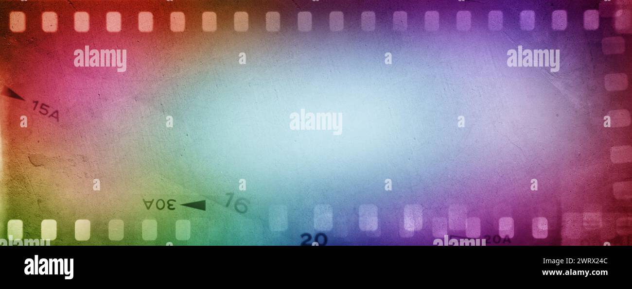 Colorful film negative frames background Stock Photo - Alamy