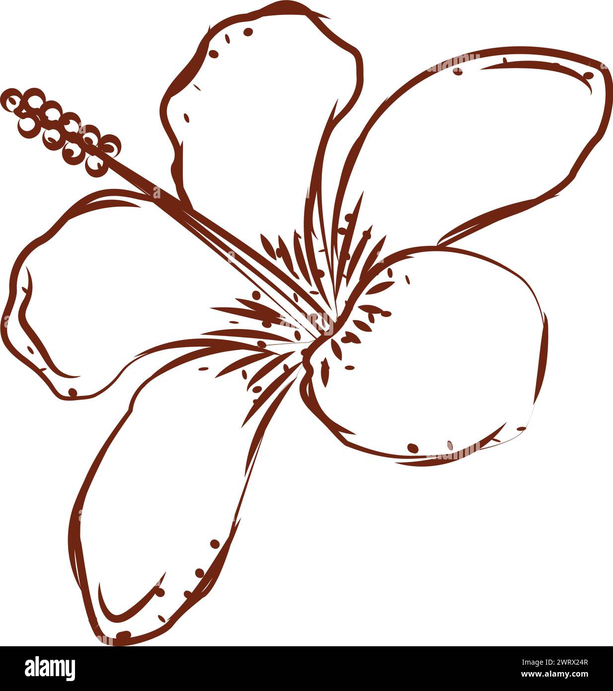 Flower sketch icon Sprimg season Vector Stock Vector Image & Art - Alamy
