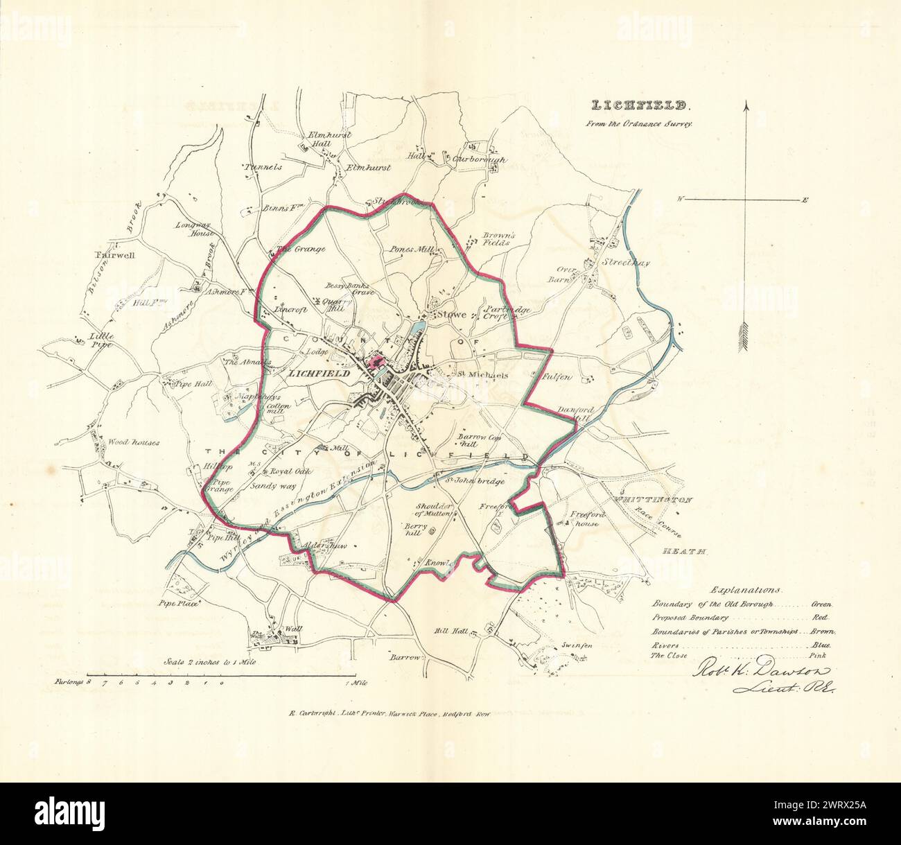Lichfield outline hi-res stock photography and images - Alamy