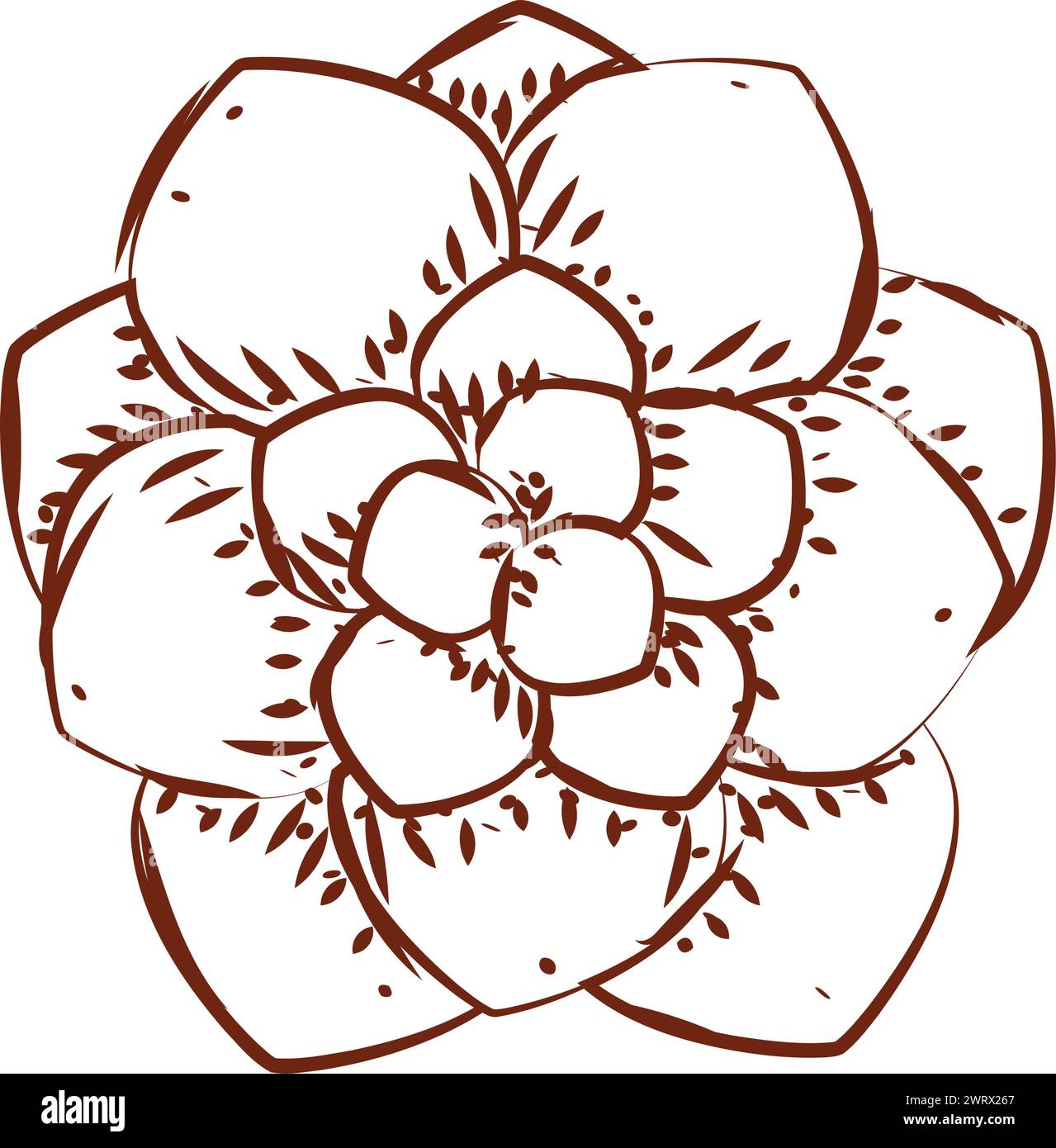 Flower sketch icon Sprimg season Vector Stock Vector Image & Art - Alamy