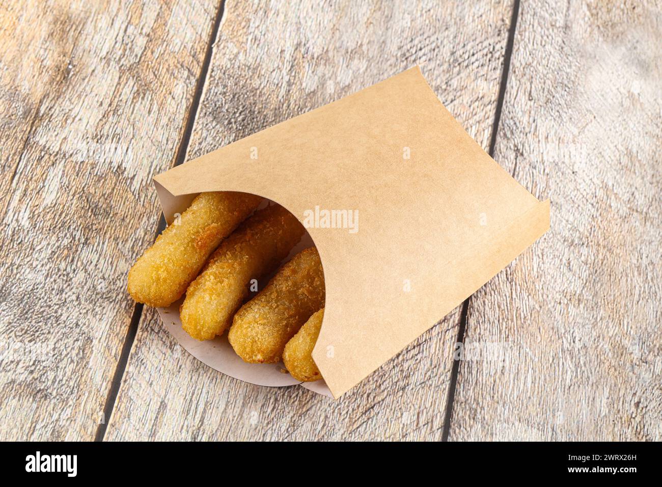 Breaded crispy cheese sticks snack appetizer Stock Photo - Alamy