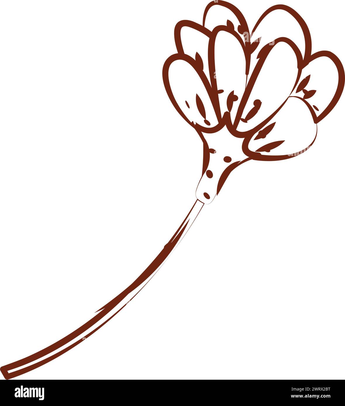 Flower sketch icon Sprimg season Vector Stock Vector Image & Art - Alamy
