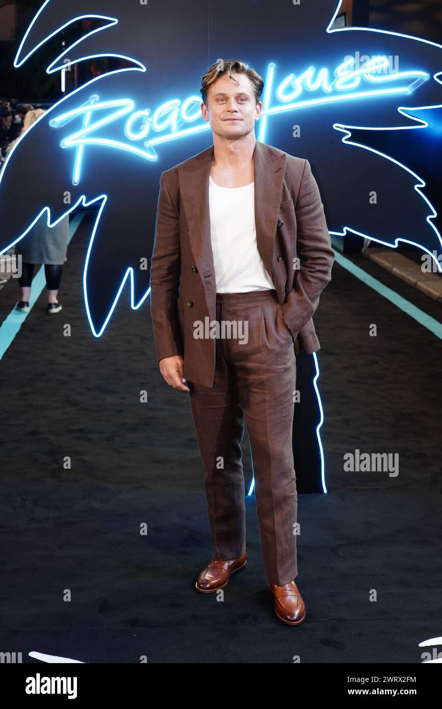 Billy Magnussen attends a screening for Road House, at the Curzon ...