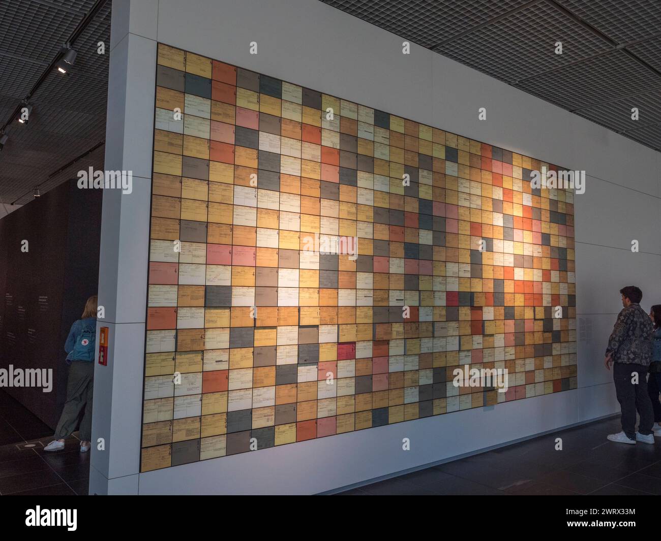 RSHA investigation cards on display in the Topography of Terror, Berlin ...