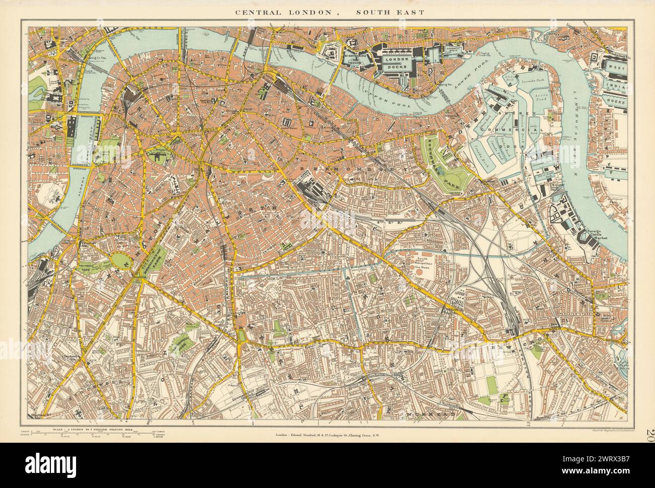 South east london map 19th century hi-res stock photography and images ...