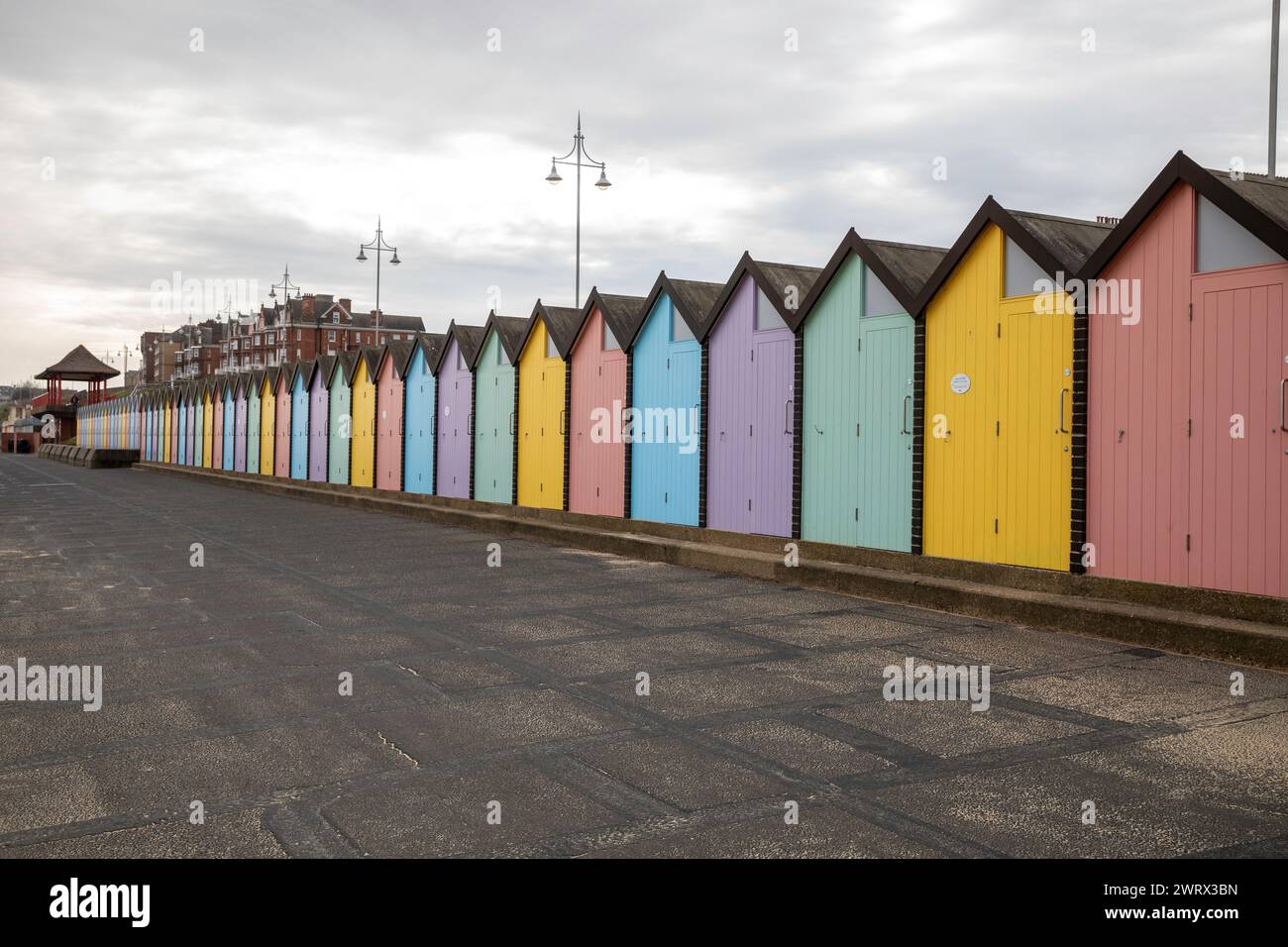 Lowestoft, Suffolk, 14th March 2024, The sky continued to be Grey ...