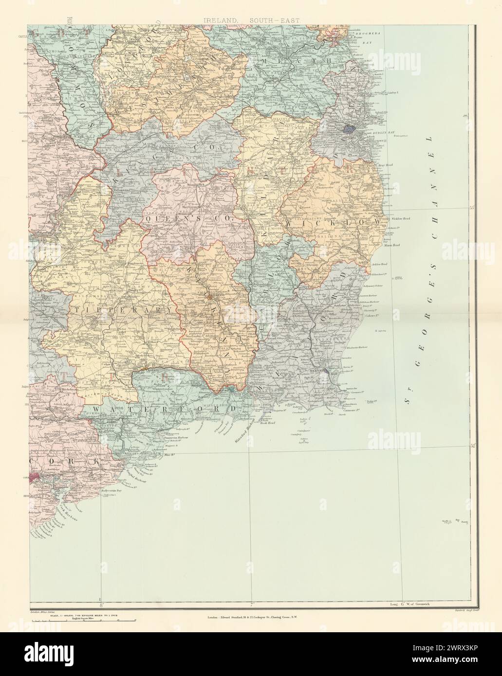 Ireland kildare map hi-res stock photography and images - Alamy