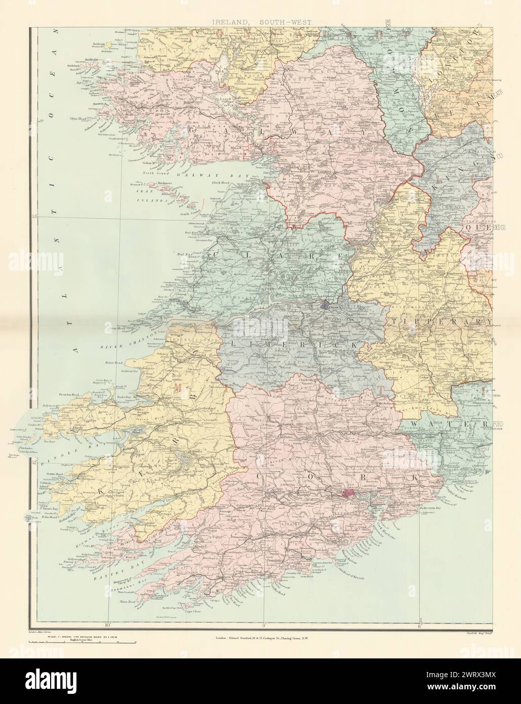 Ireland south-west Munster Kerry Limerick Cork Clare Limerick. STANFORD ...