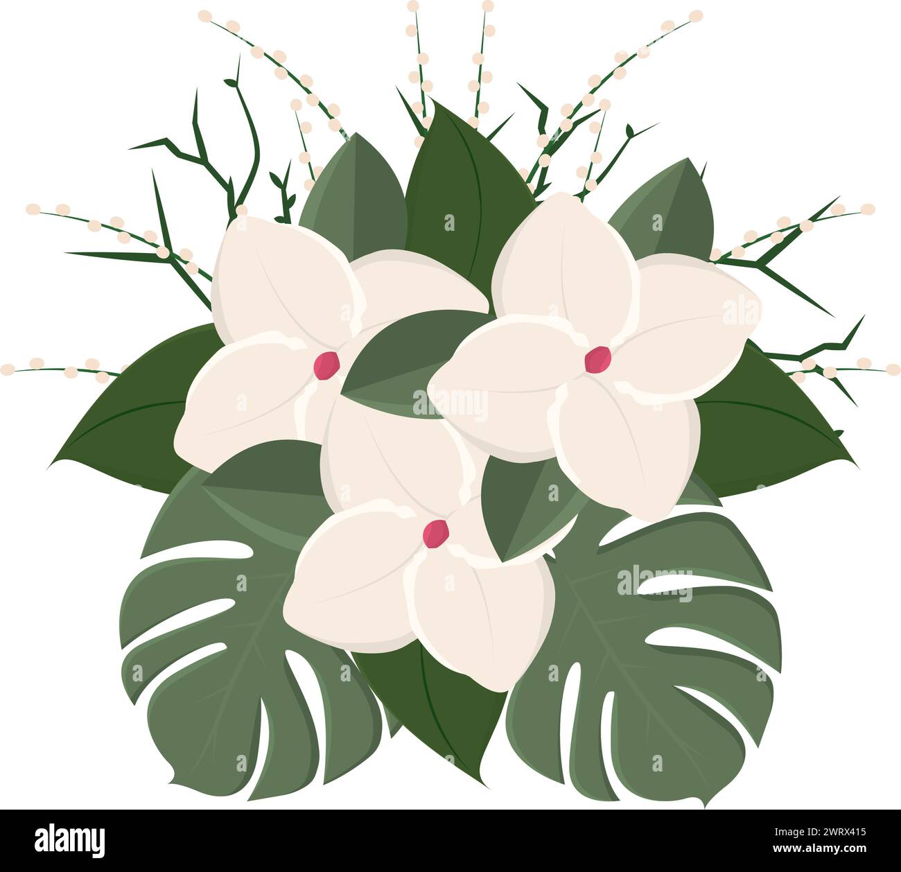 Colored flowers Spring season Vector Stock Vector Image & Art - Alamy