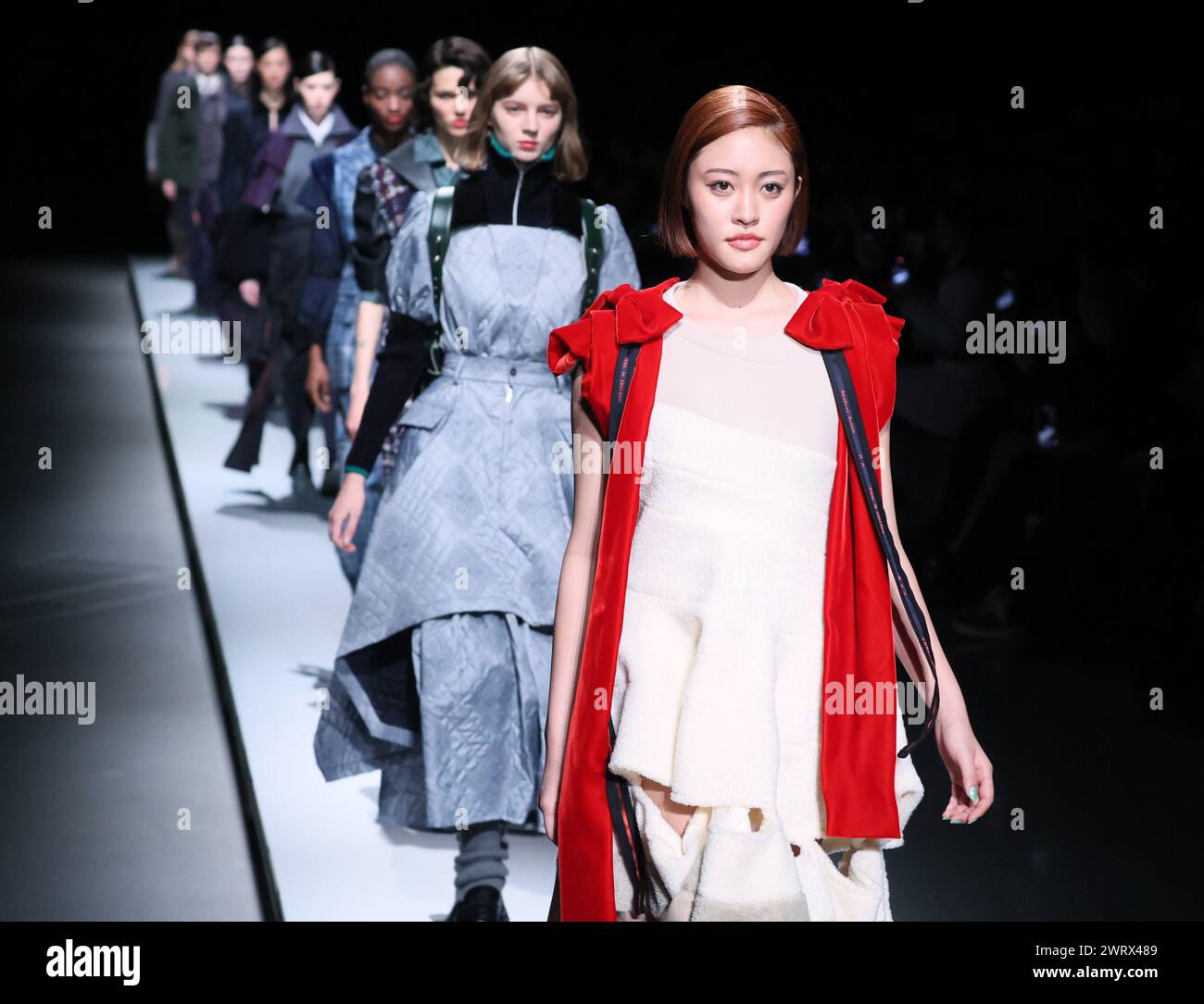 Tokyo, Japan. 14th Mar, 2024. Models display creations of Queen&Jack ...