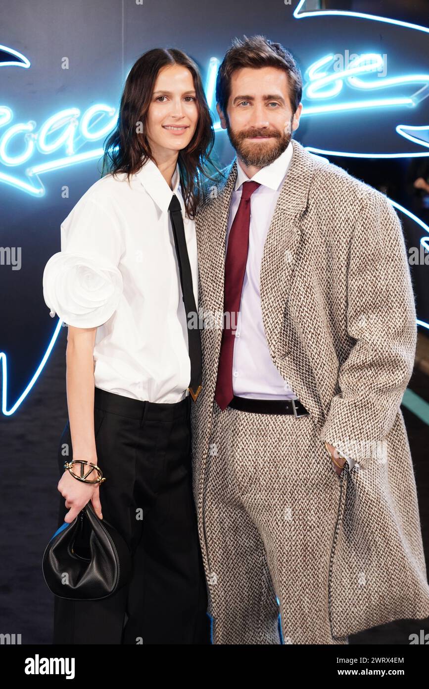 Jeanne Cadieu and Jake Gyllenhaal attends a screening for Road House ...