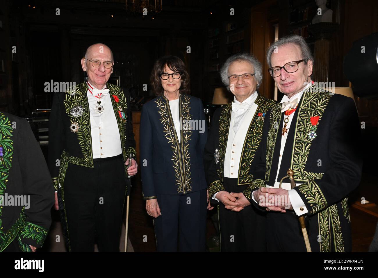 Paris, France. 14th Mar, 2024. Members of Academie Francaise, Michel ...