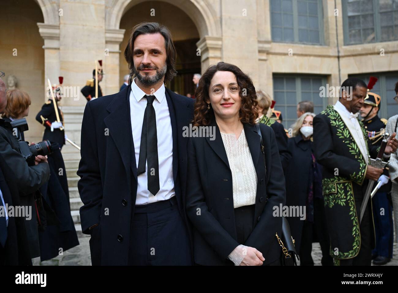 Paris, France. 14th Mar, 2024. Eva Jospin and Adriano Valerio during ...