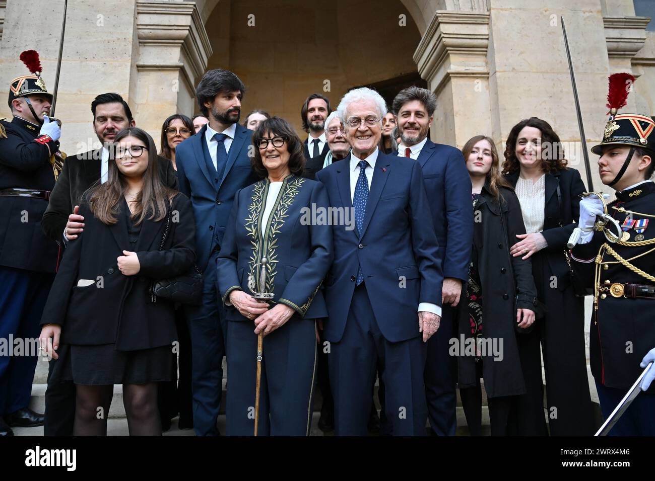 Member of Academie Francaise Sylviane Agacinski, her husband Lionel ...