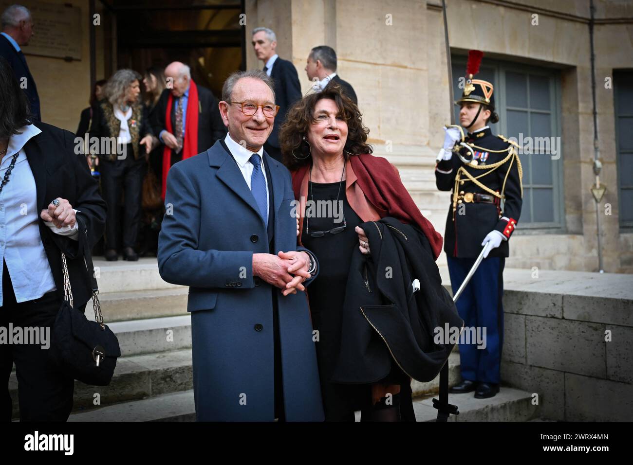 Paris, France. 14th Mar, 2024. Bertrand Delanoe, former Mayor of Paris, during the reception of ...