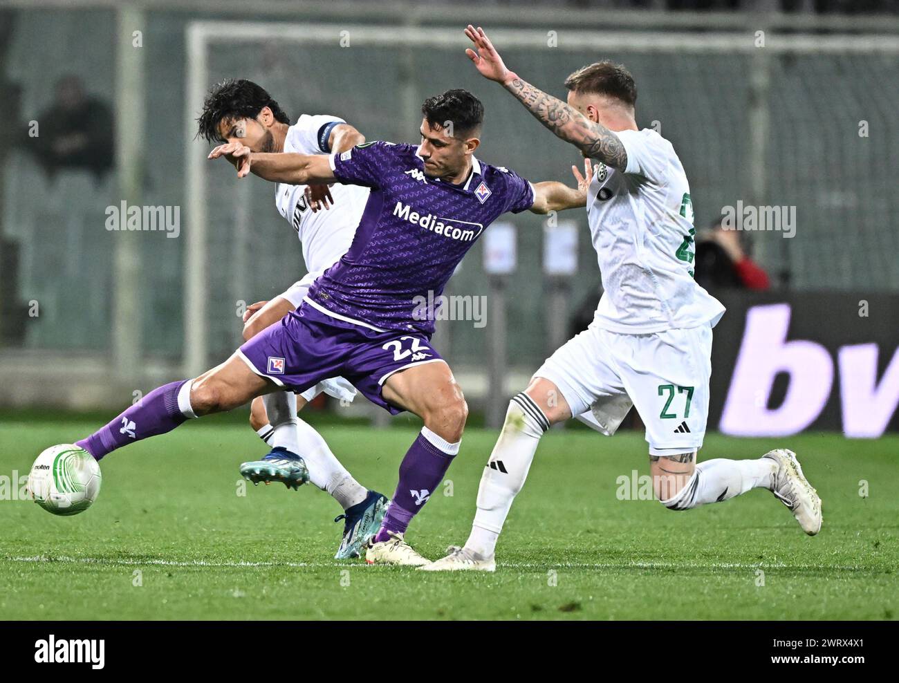 March 14, 2024, Florence, Italy: Fiorentina's defender Marco Davide ...