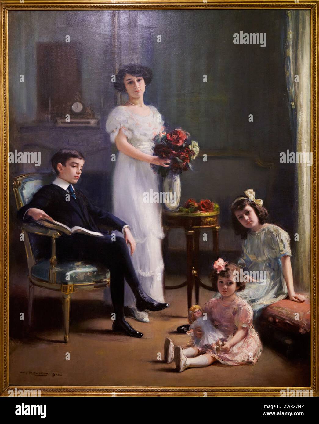 Ramón Casas, (Barcelona, 1866 - 1932), Portrait of the gentlemen's ...