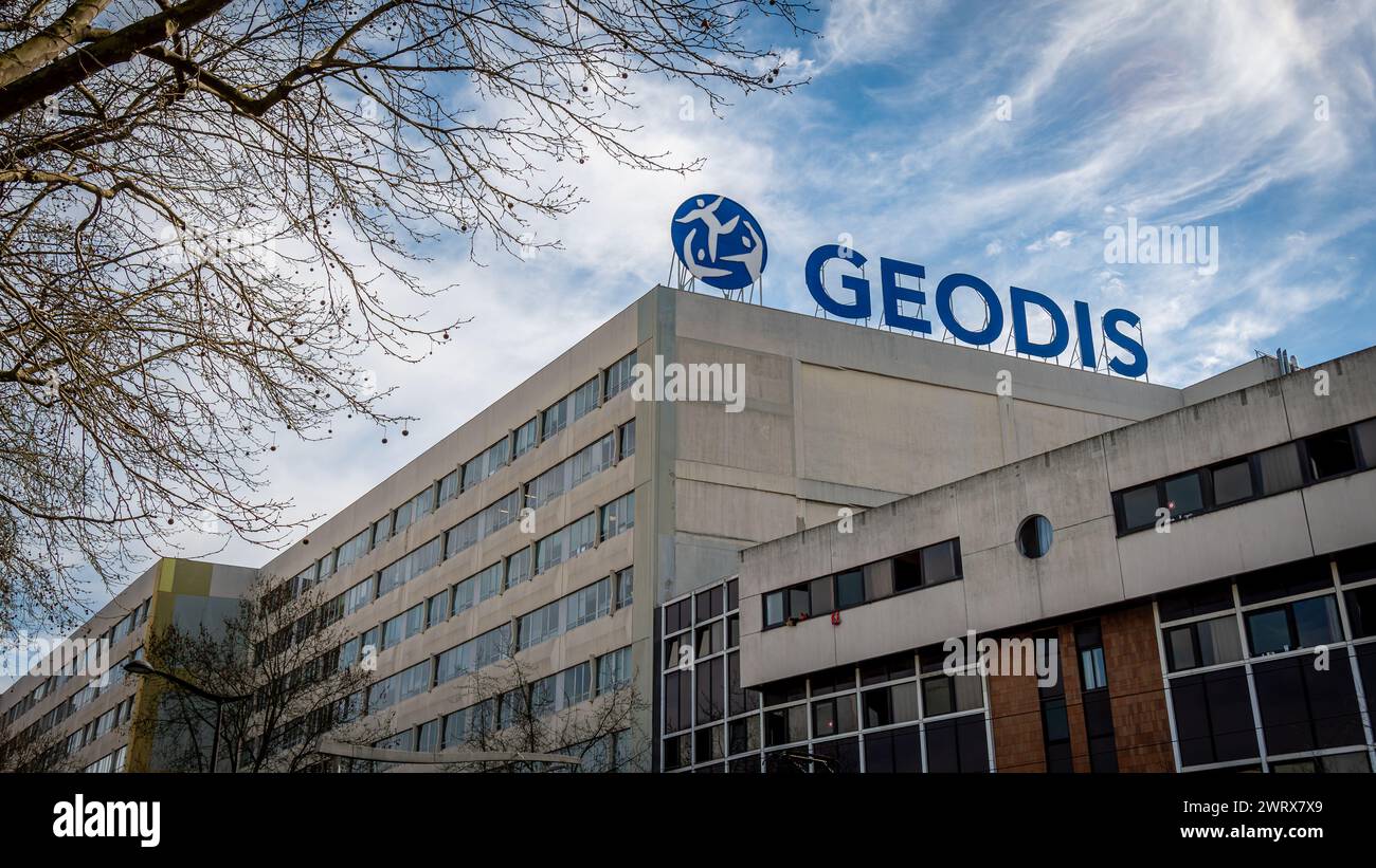 Exterior view of a Geodis agency. Geodis is a French international ...
