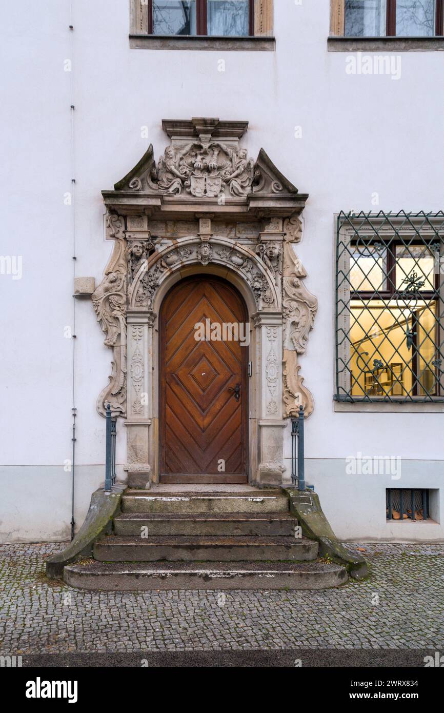 Old and beautiful ornate door, classic architectural detail Stock Photo ...