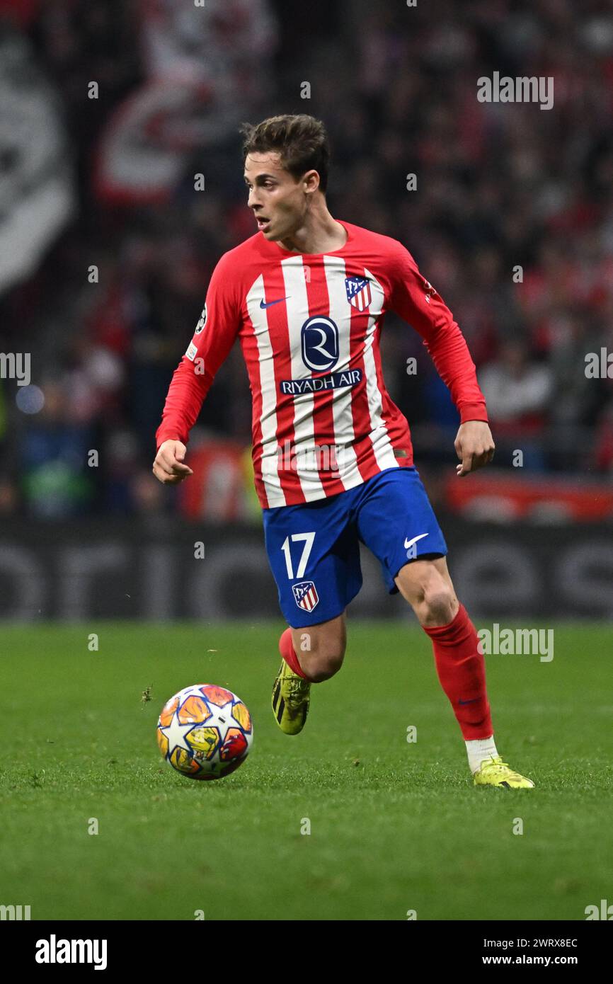 Rodrigo Riquelme of Club Atletico De Madrid during the UEFA Champions ...